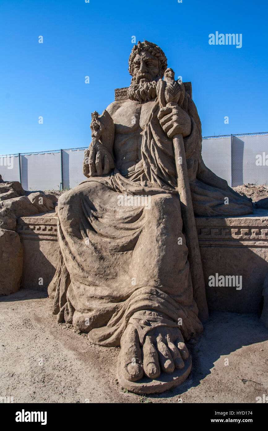 Sandcastle - sculpture Stock Photo - Alamy
