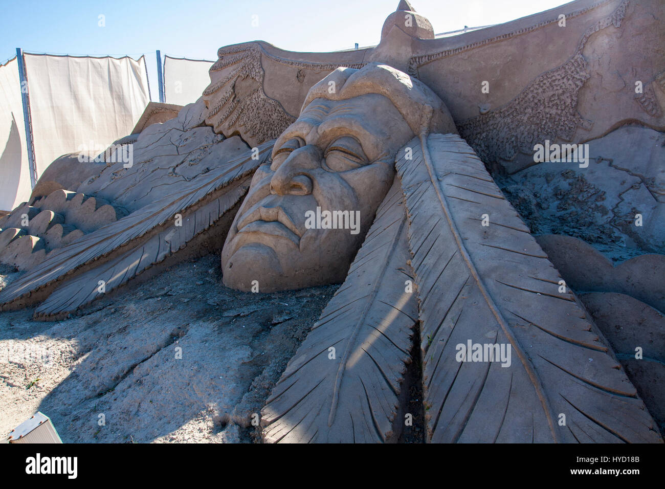 Sandcastle - sculpture Stock Photo - Alamy