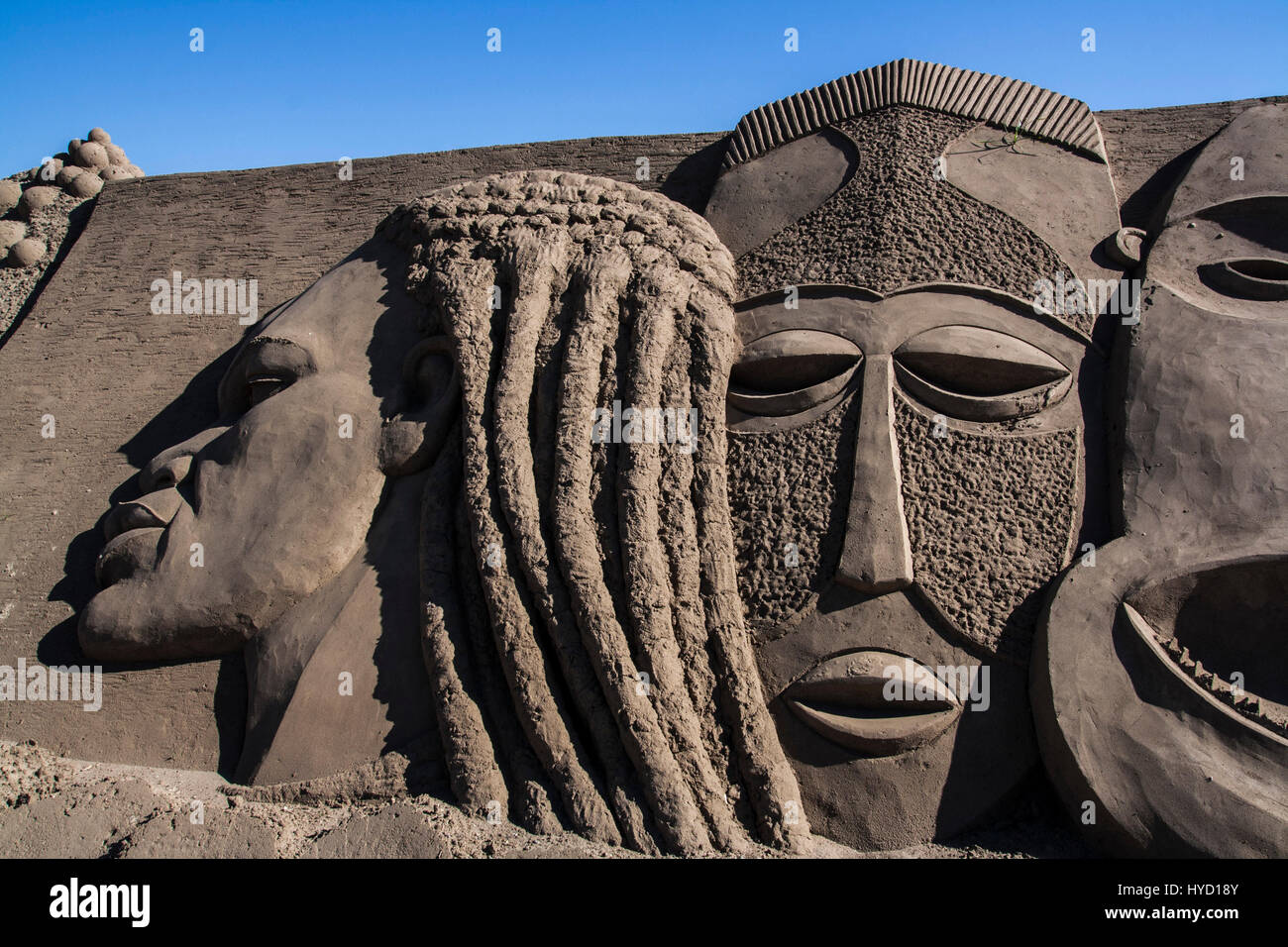 Sandcastle - sculpture Stock Photo - Alamy