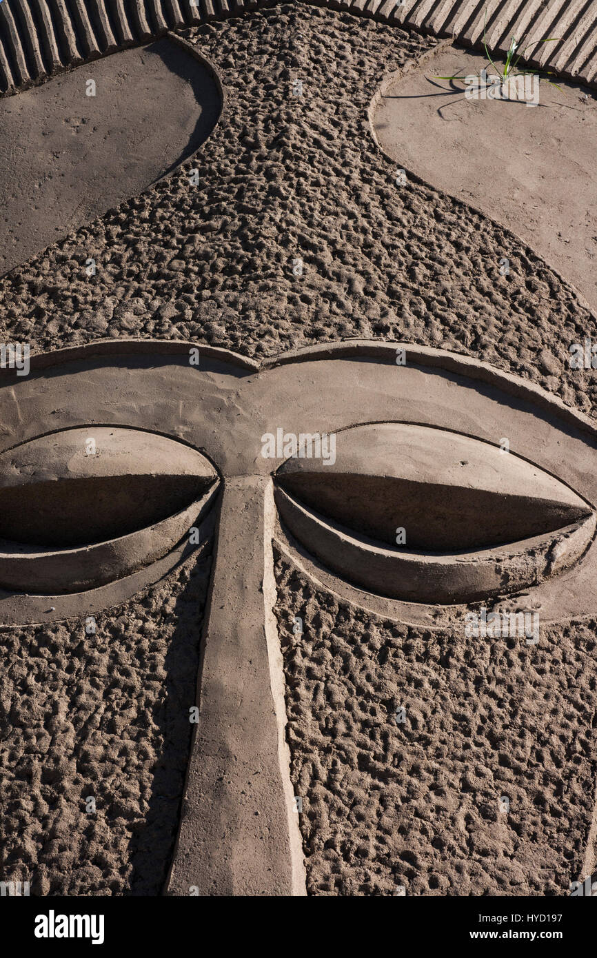 Sandcastle - sculpture Stock Photo - Alamy