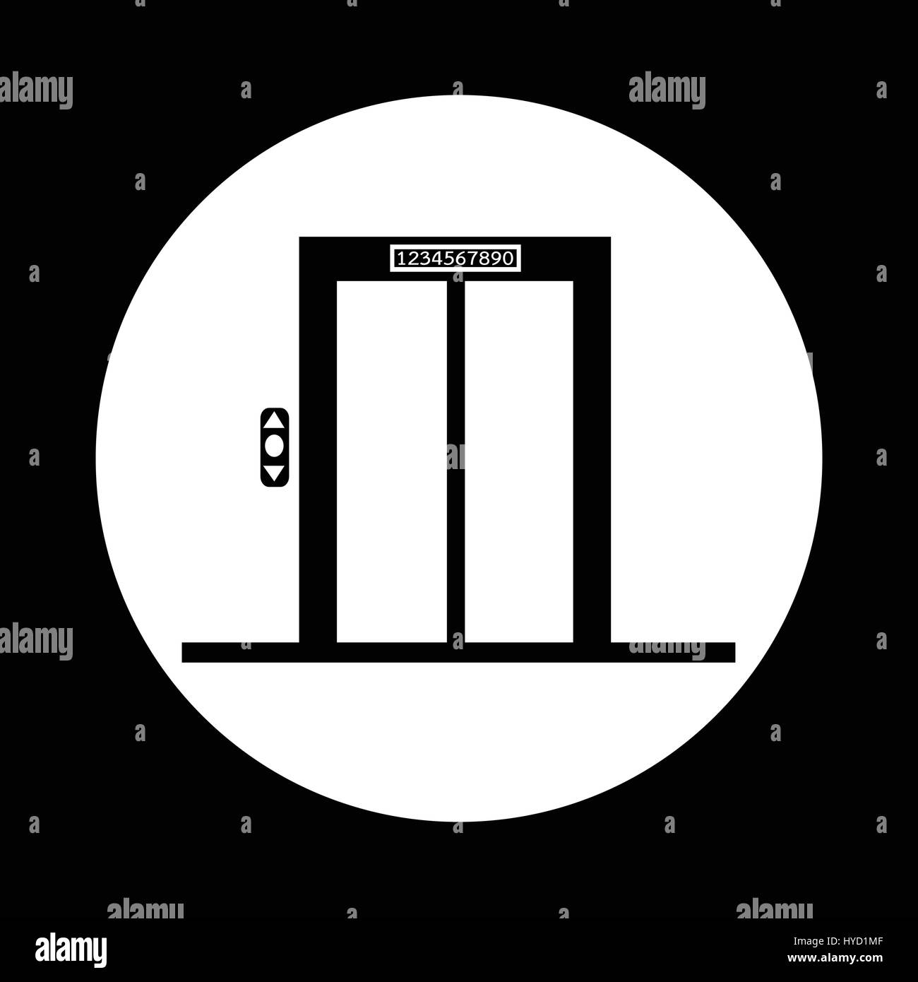 Elevator number Stock Vector Images - Alamy