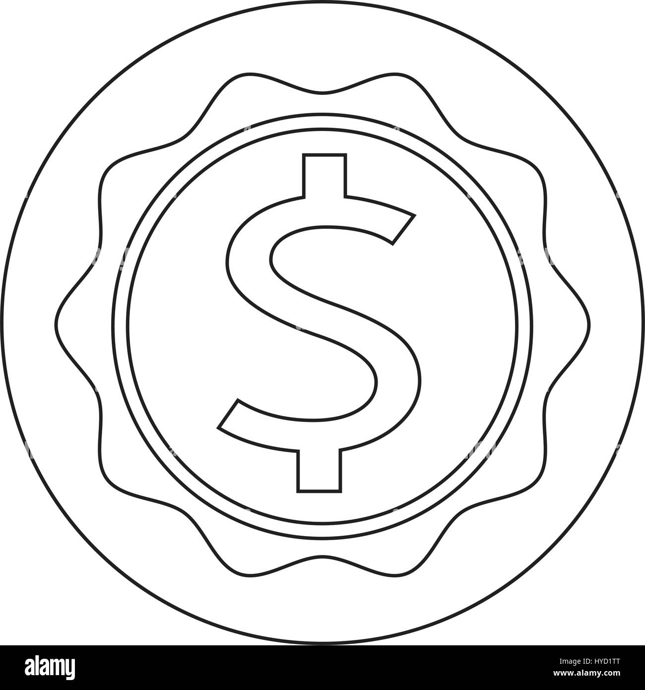 Dollar Sign Icon Stock Vector Image & Art - Alamy