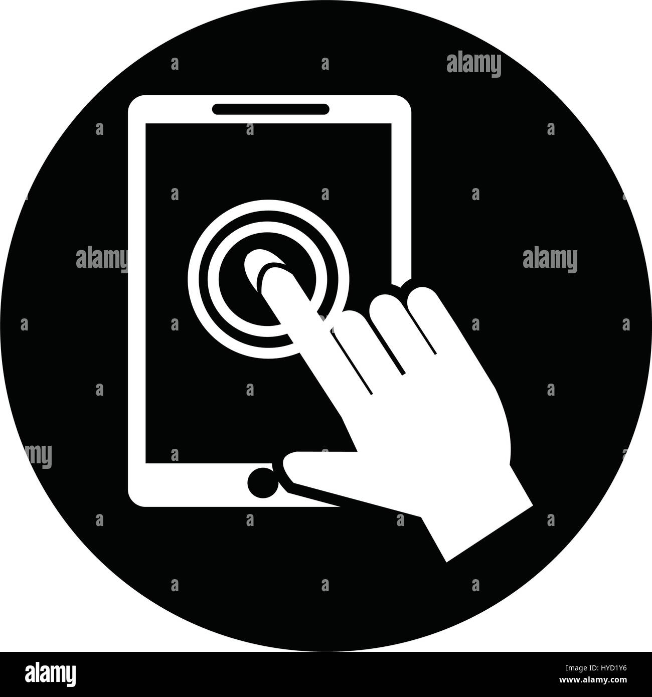 Smartphone touchscreen icon Stock Vector Image & Art - Alamy