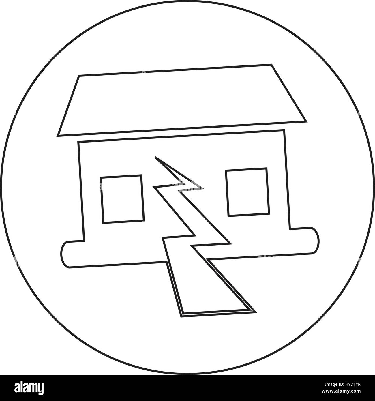 Earthquake Symbol icon Stock Vector Image & Art - Alamy