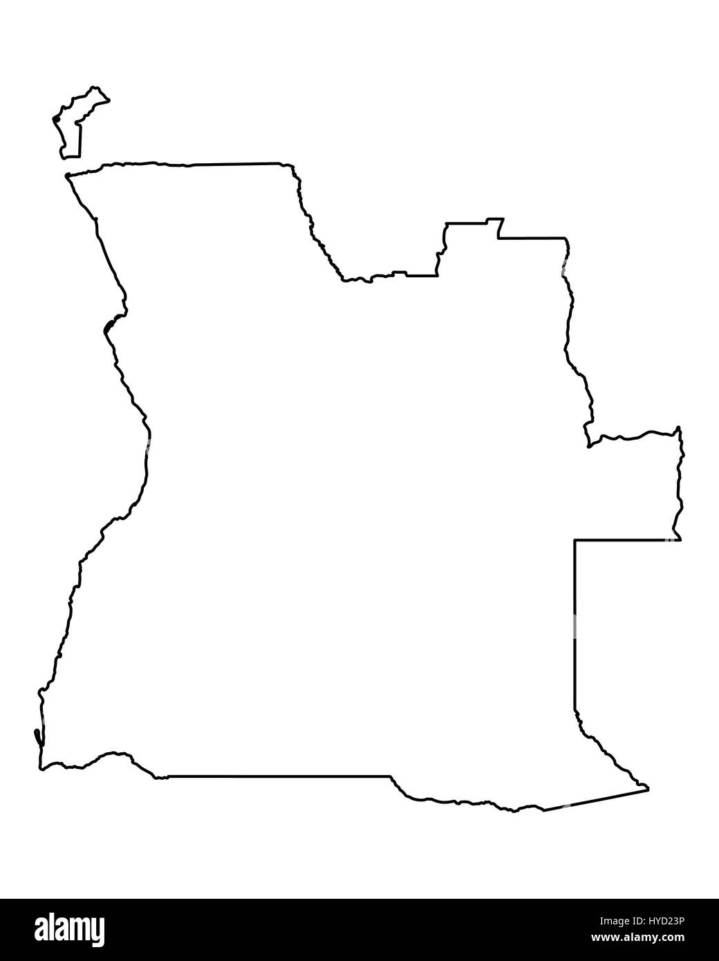 Map of Angola Stock Photo - Alamy