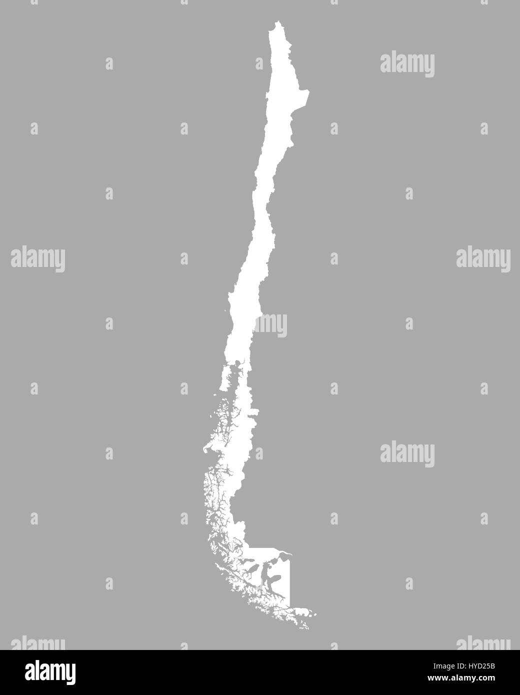 Map of Chile Stock Photo - Alamy