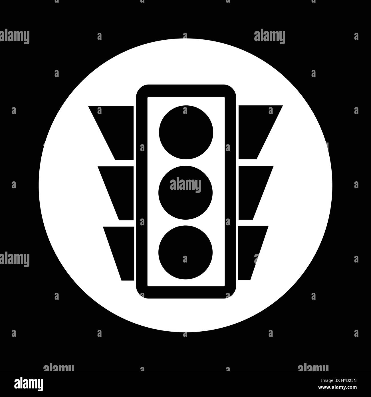 Traffic light green intersection Black and White Stock Photos & Images ...