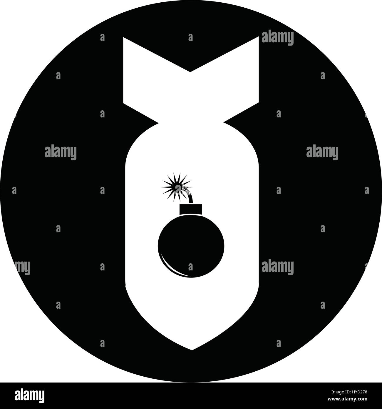 Black bomb icon Stock Vector Images - Alamy