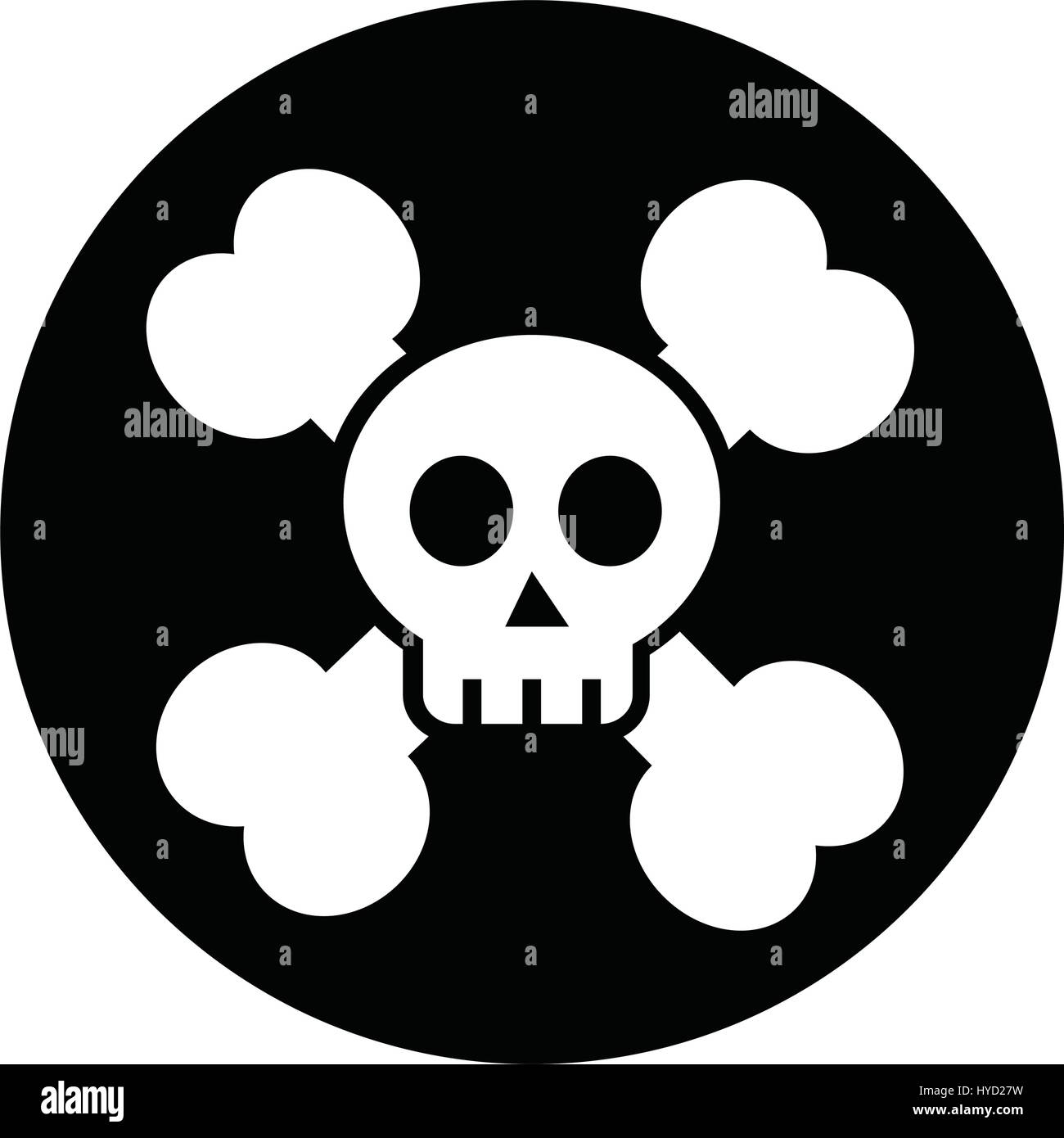 Skull side view icon vector vectors hi-res stock photography and images ...