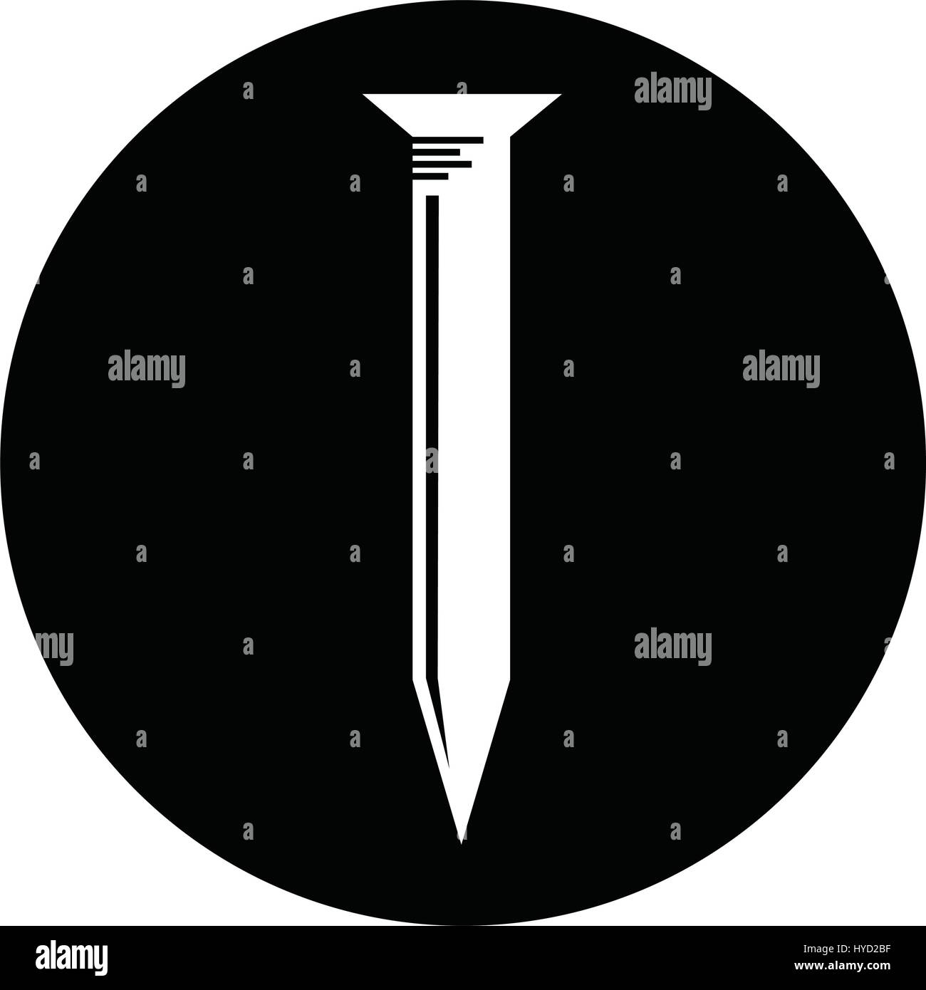 Metal nail icon Stock Vector Image & Art - Alamy