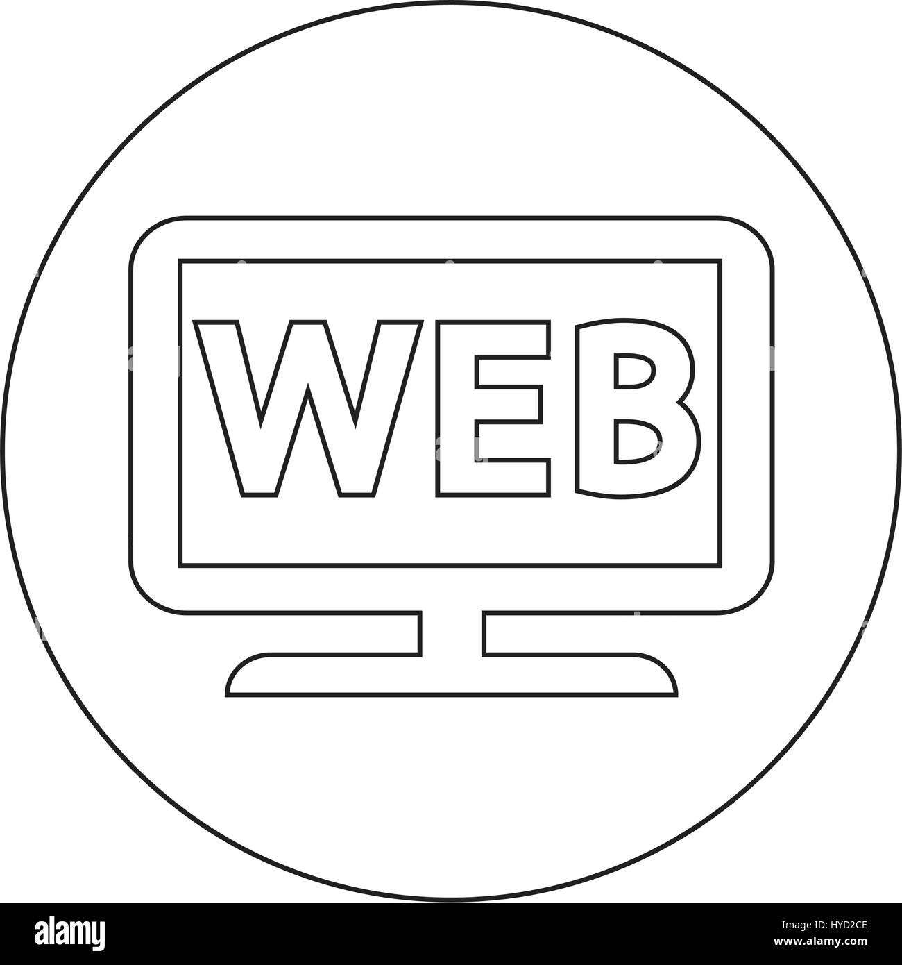 Web TV icon Stock Vector Image & Art - Alamy