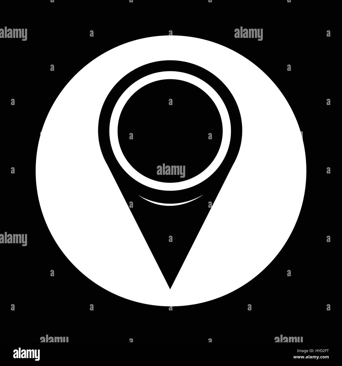 Map pointer icon Stock Vector Image & Art - Alamy