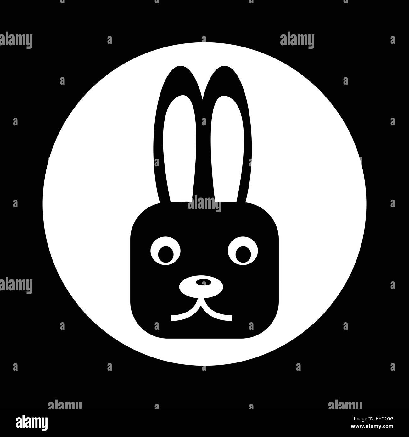 bunny rabbit icon Stock Vector Image & Art - Alamy