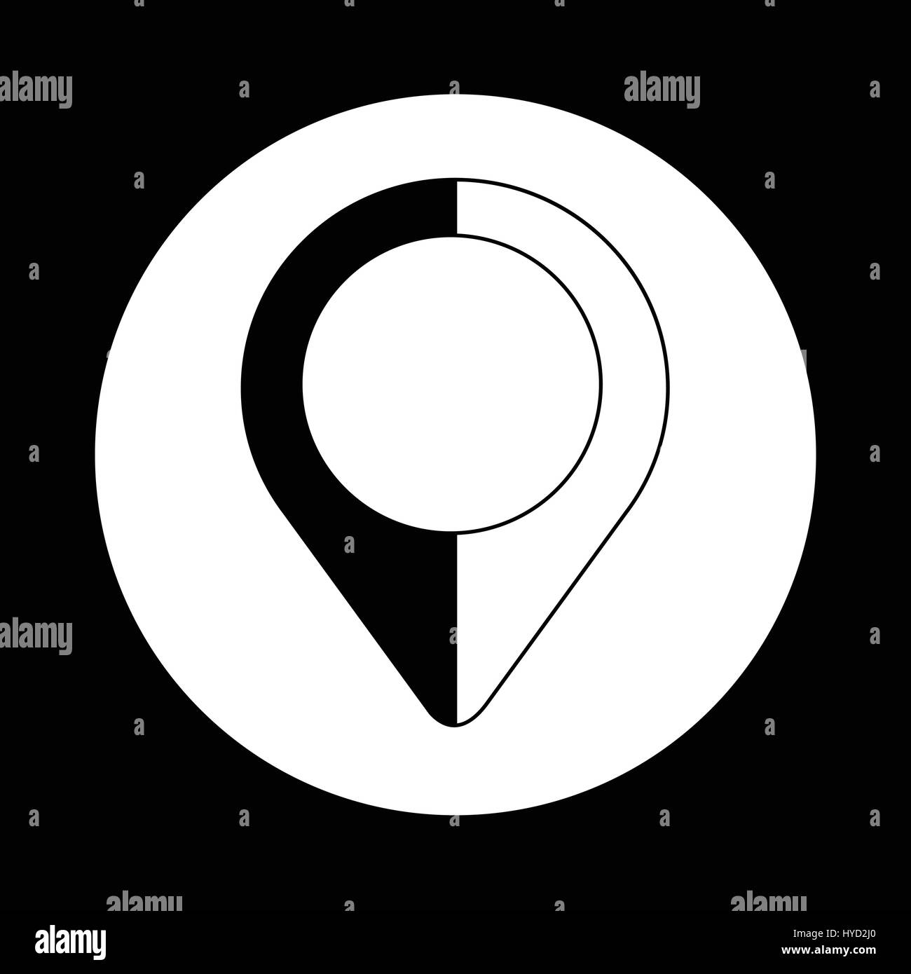 Map pointer icon Stock Vector Image & Art - Alamy