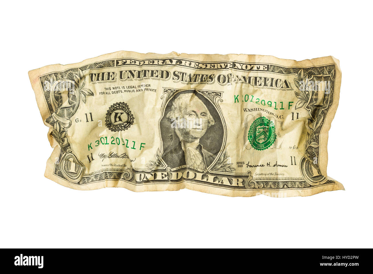 Crumpled currency Cut Out Stock Images & Pictures - Alamy
