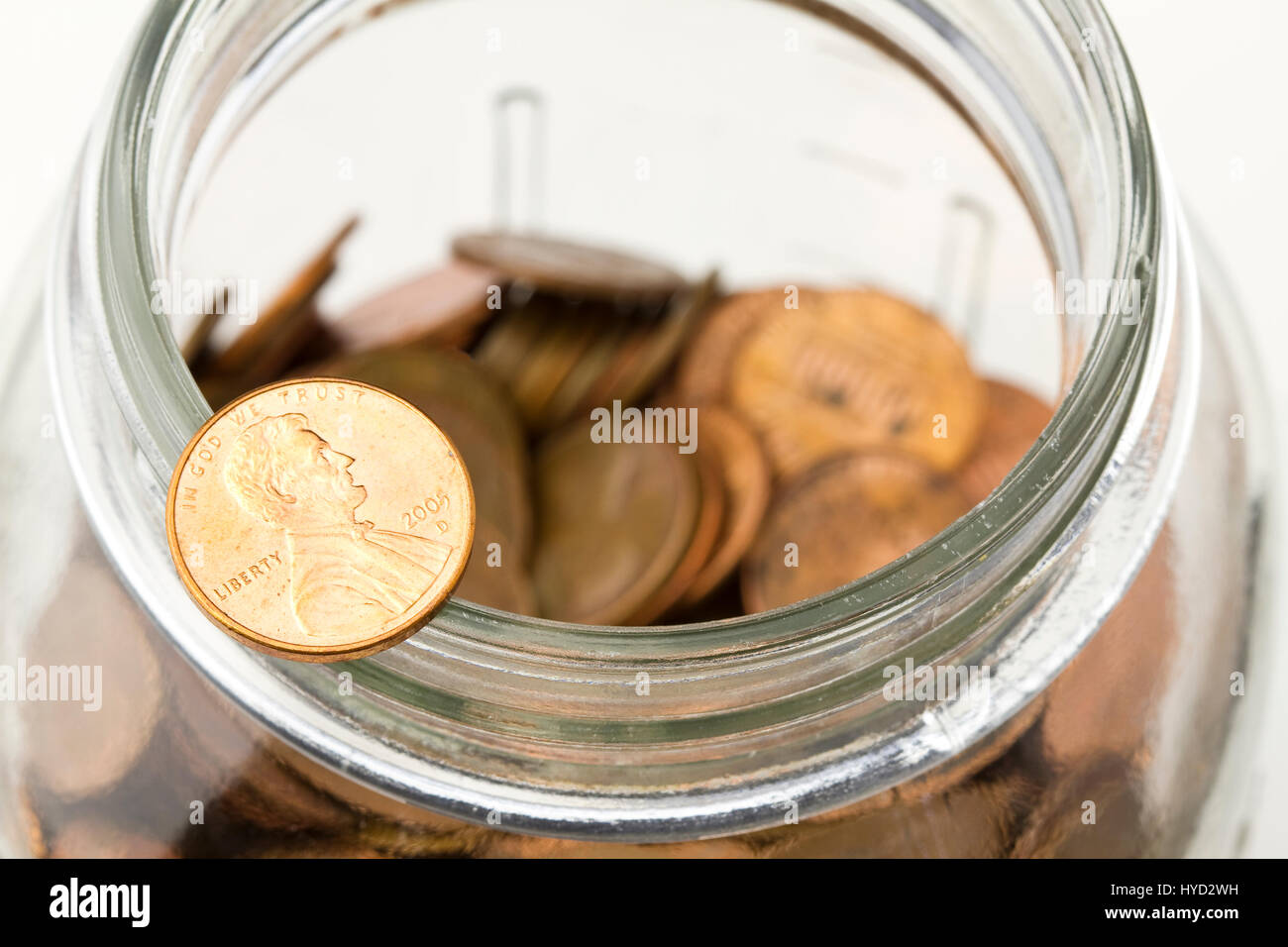 Penny jar hi-res stock photography and images - Alamy