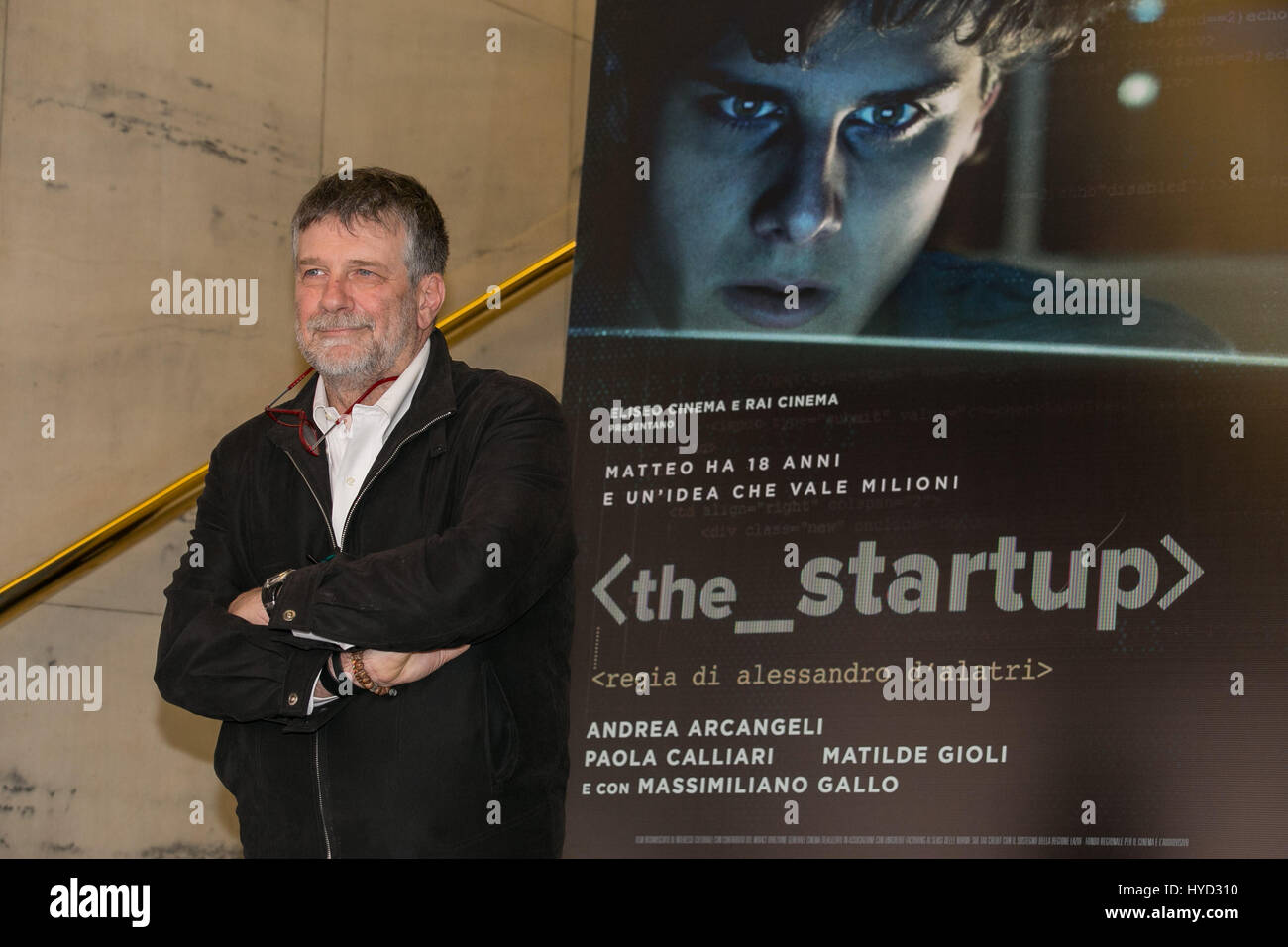 Italy. 03rd Apr, 2017. Photocall of "the startup", a movie by ...