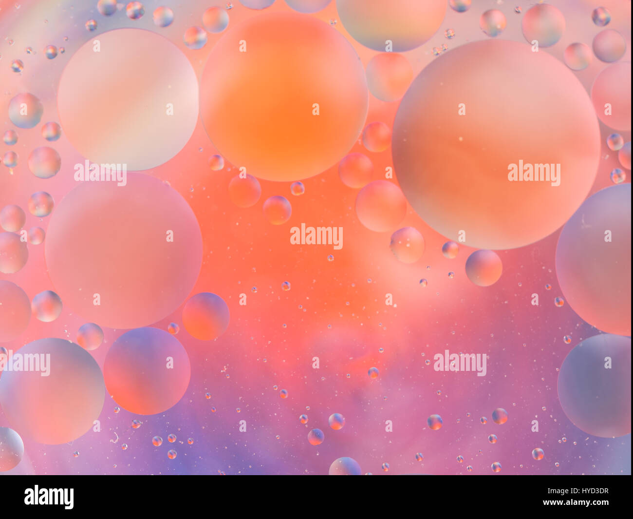 Layers of pretty pink and pastel bubbles. Impression of 3d Stock Photo ...