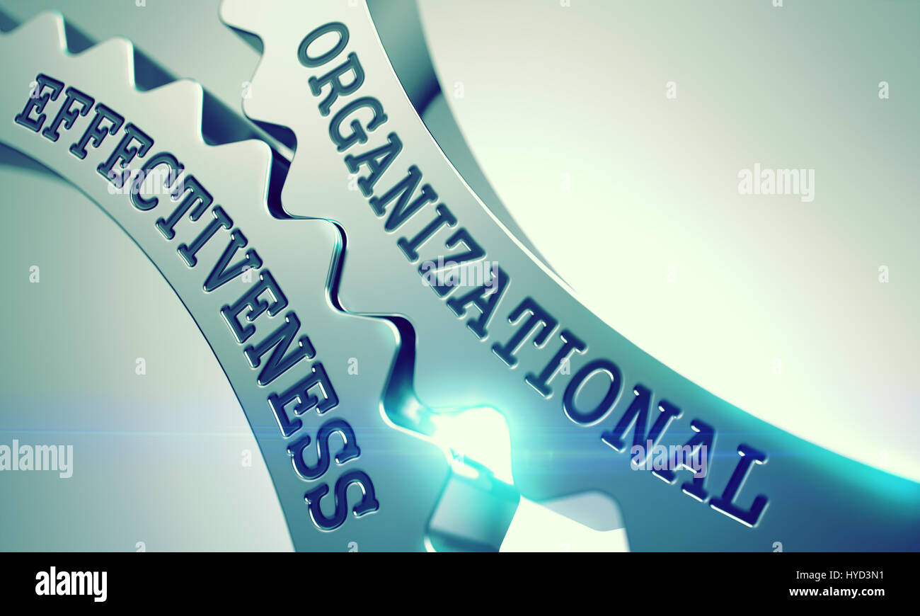 Organizational Effectiveness - Mechanism of Metal Cog Gears . 3D Stock ...