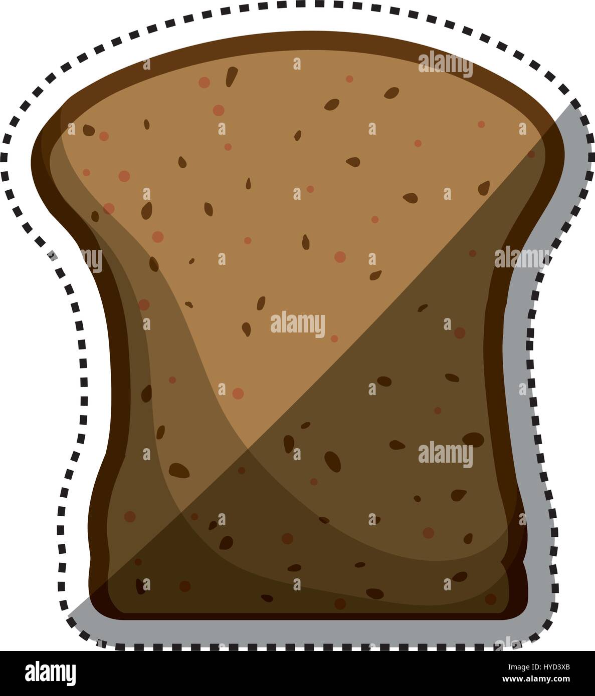 Slice of bread vector illustration graphic design Stock Vector Image ...