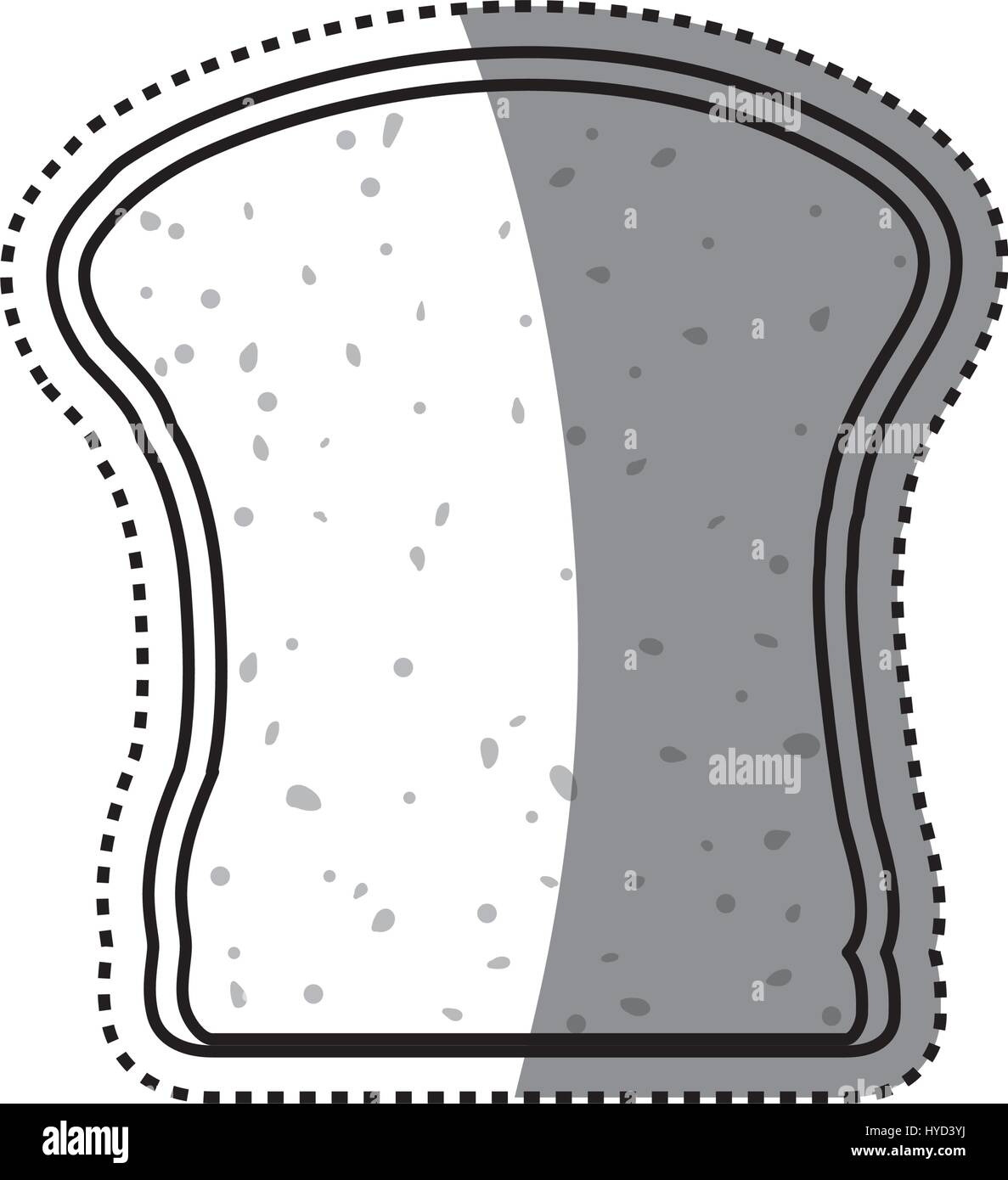 Slice of bread vector illustration graphic design Stock Vector Image ...