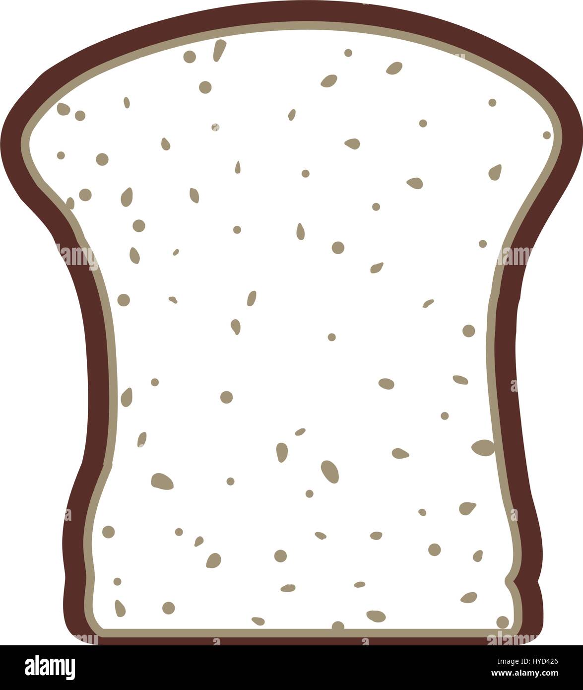 Slice of bread vector illustration graphic design Stock Vector Image ...
