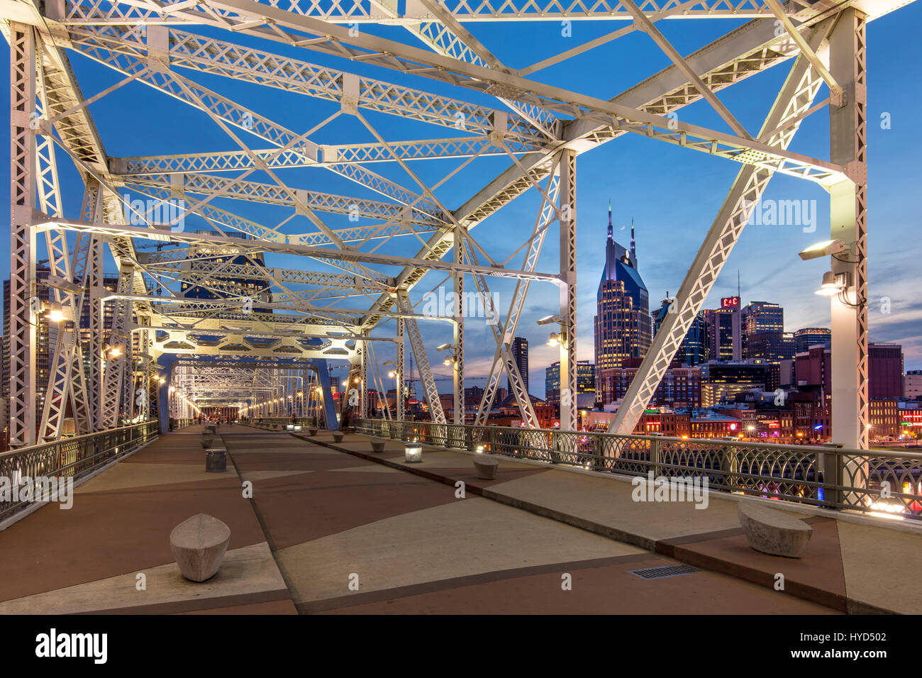 John seigenthaler pedestrian bridge hi-res stock photography and images ...