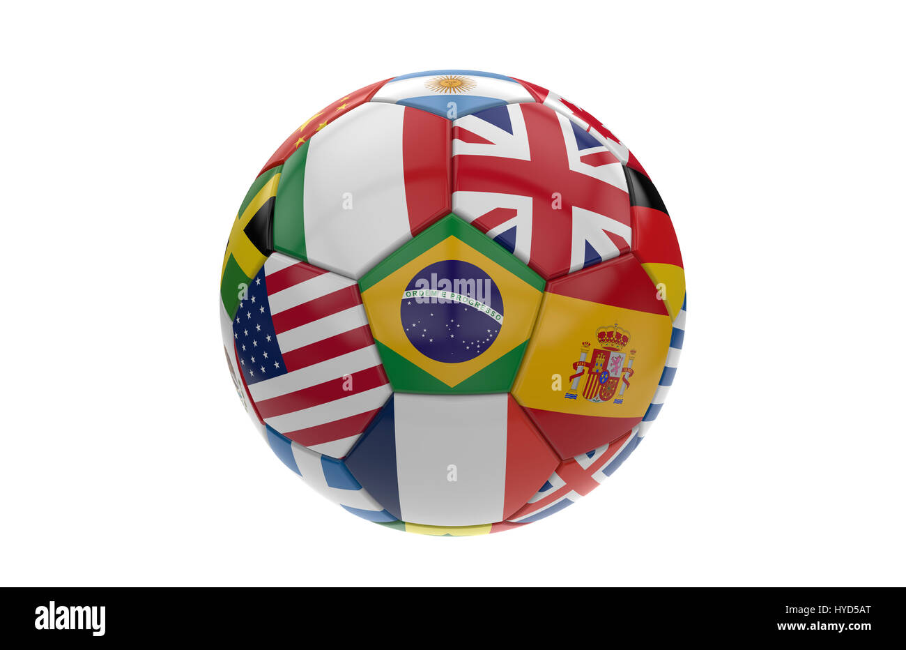 3d national flags ball hi-res stock photography and images - Alamy