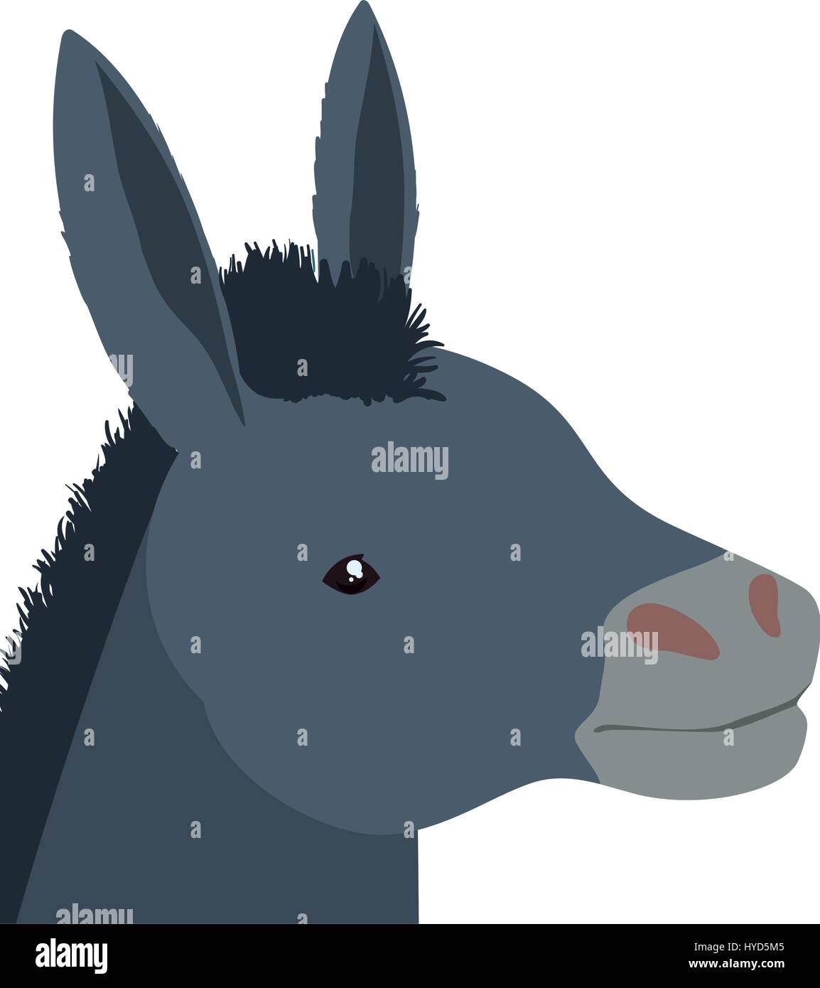 Donkey by the barn Stock Vector Images - Alamy