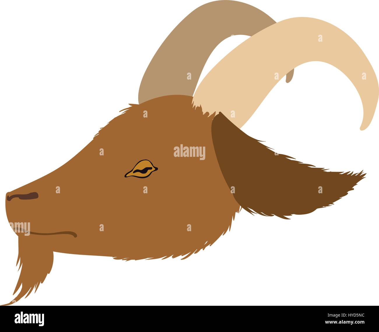 Friendly goat head vector hi-res stock photography and images - Alamy