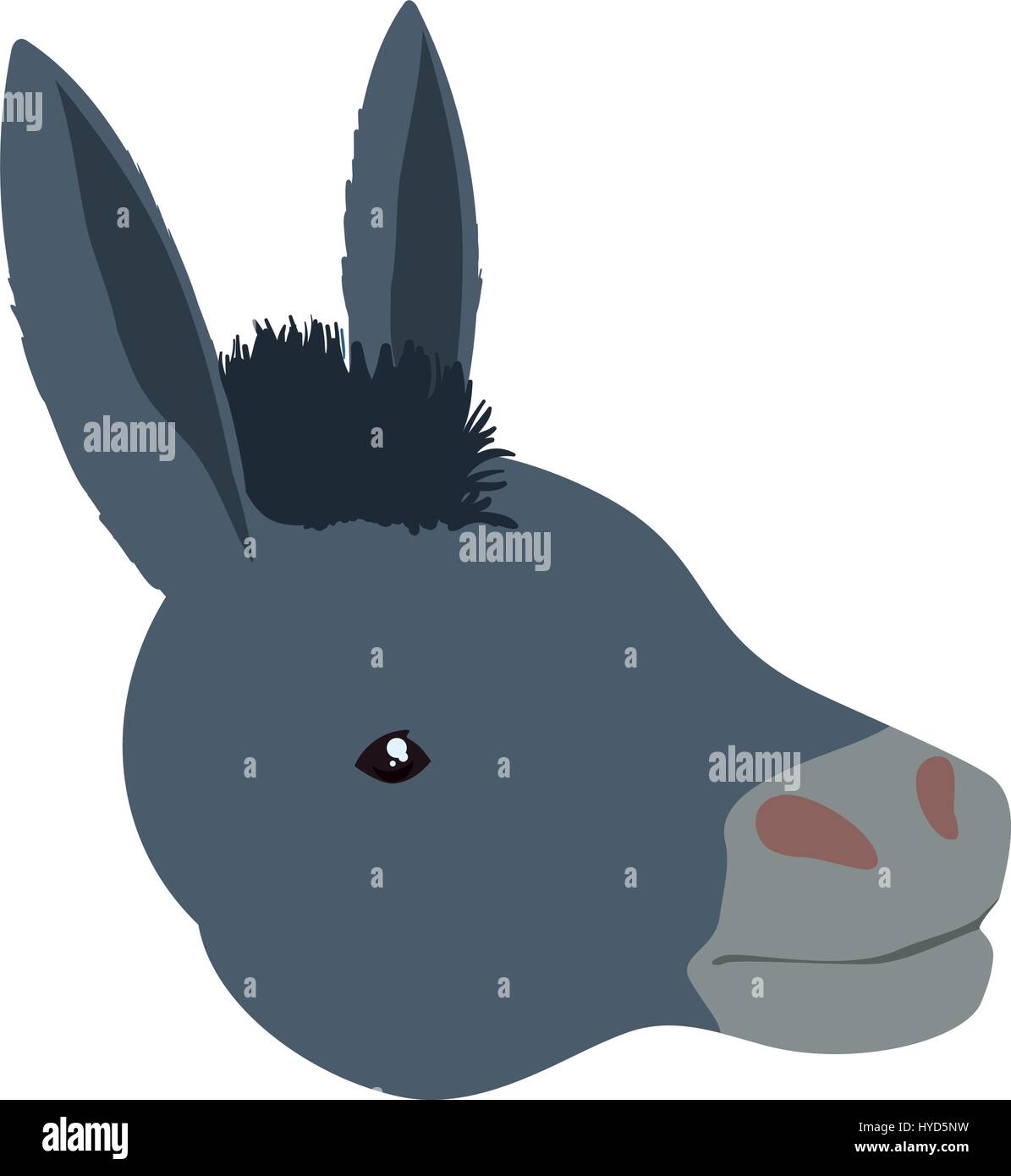 Donkey countryside Stock Vector Images - Alamy