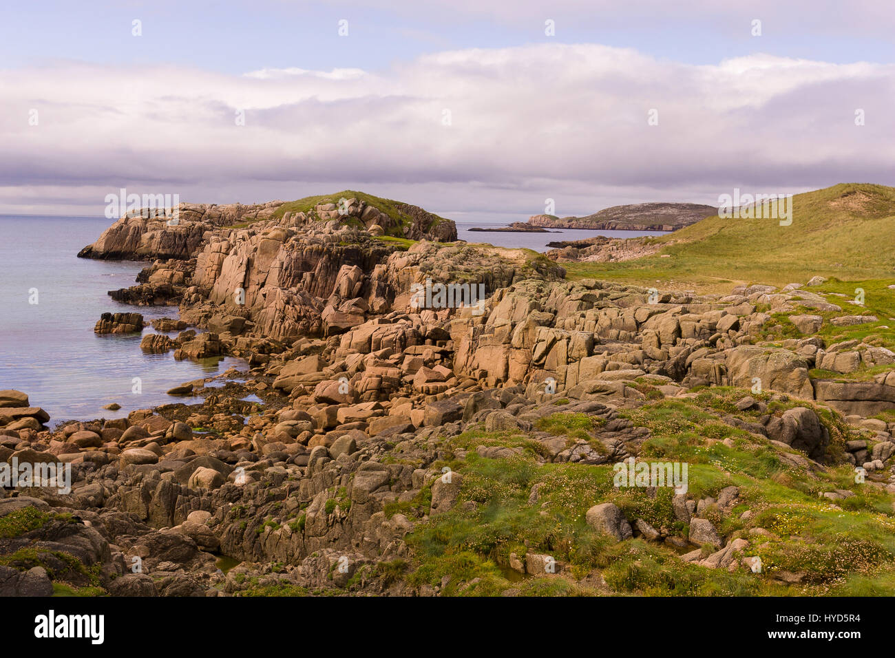 CRUIT ISLAND, DONEGAL, IRELAND - Rocky Atlantic coast on Cruit Island ...