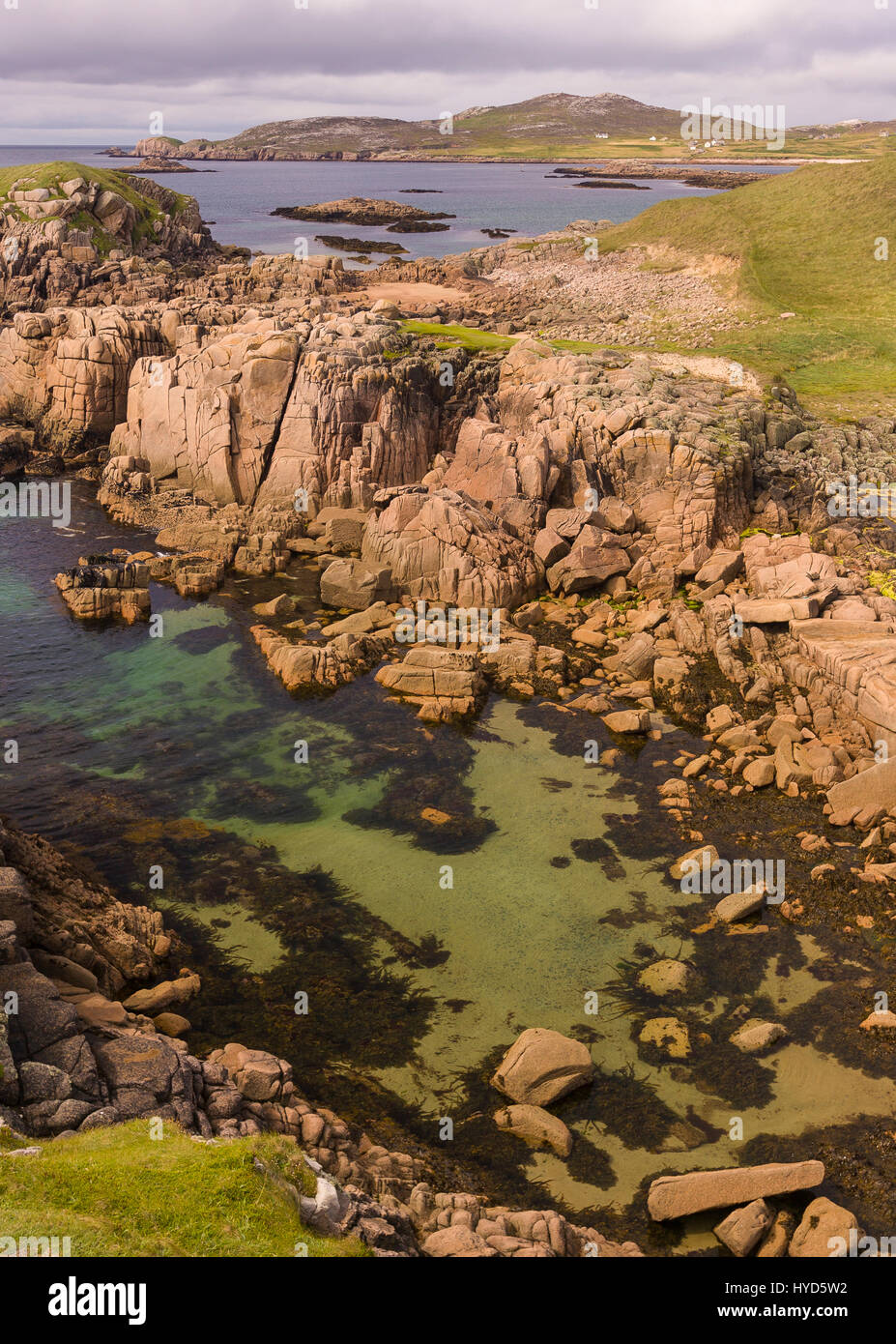 CRUIT ISLAND, DONEGAL, IRELAND - Tidal pools and rocky Atlantic coast ...