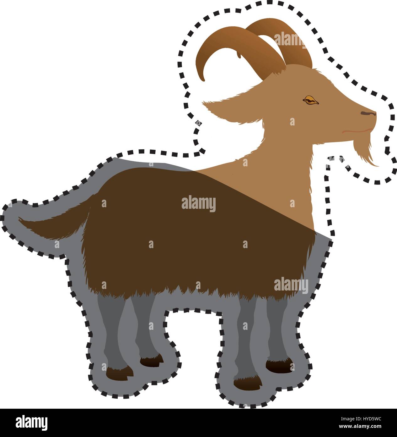 Goat farm animal Stock Vector Image & Art - Alamy