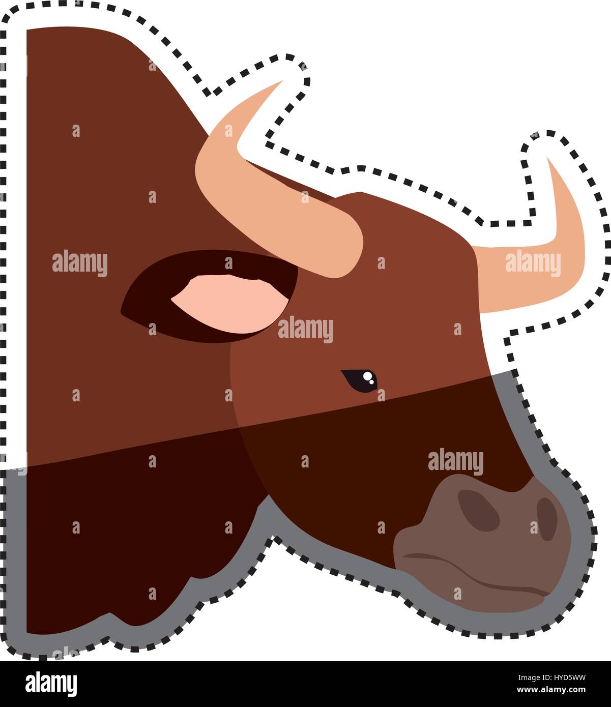 Bull farm animal Stock Vector Image & Art - Alamy