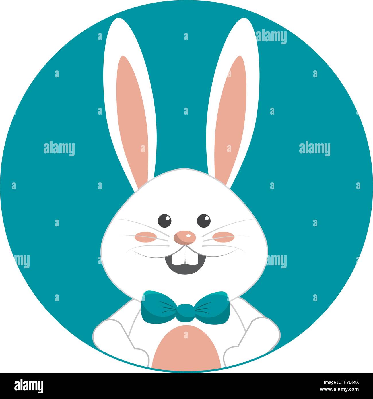 Nice happy rabbit cartoon design hi-res stock photography and images ...
