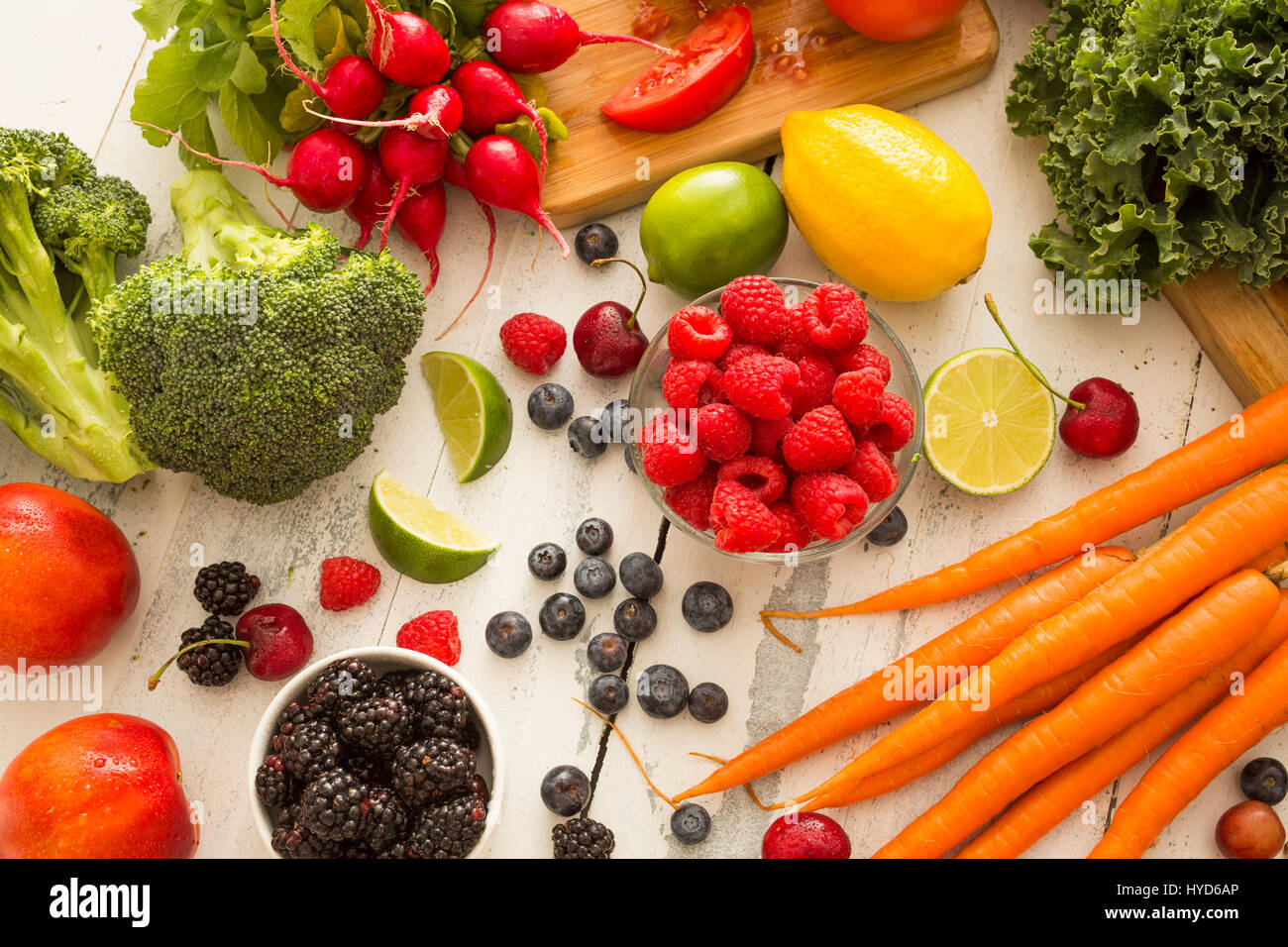 Fresh fruits and vegetables Stock Photo - Alamy