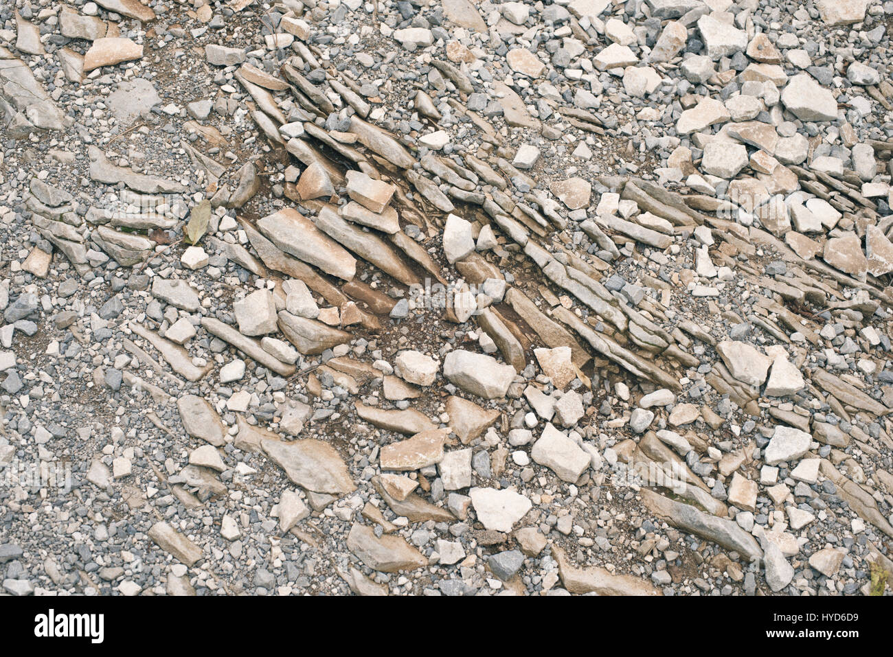 natural background with many slate rock pebbles Stock Photo - Alamy