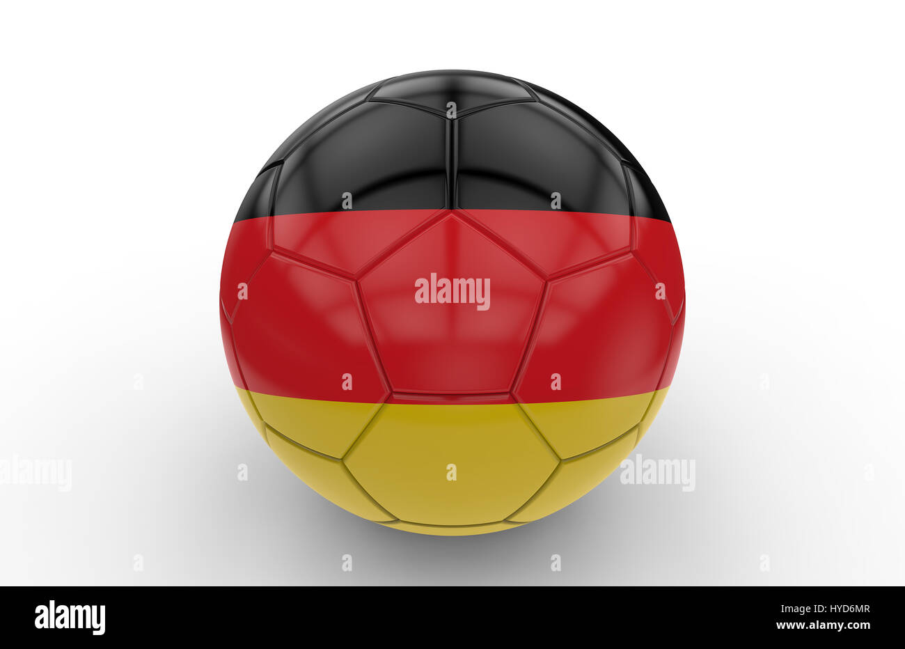 Soccer ball with german flag isolated on white background Stock Photo ...