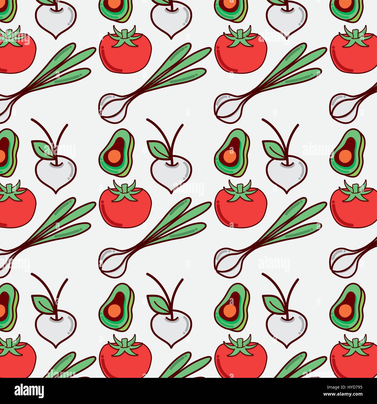 vegetables background decoration design icon Stock Vector Image & Art ...