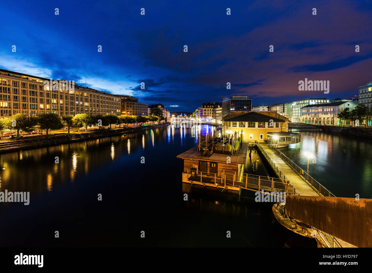 Rhone river geneva hi-res stock photography and images - Alamy