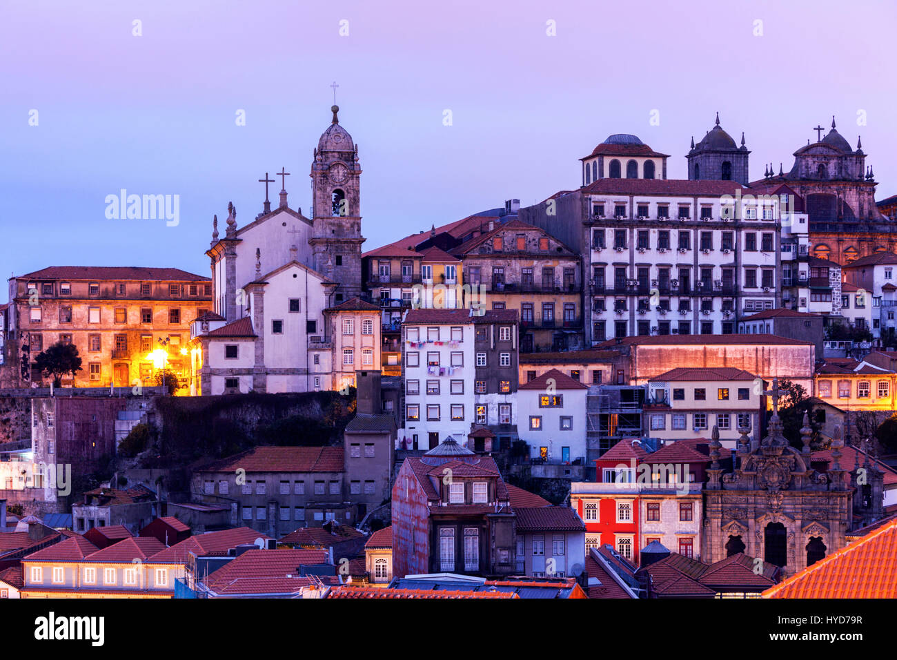Old Town of Porto at sunrise. Porto, Norte, Portugal Stock Photo - Alamy