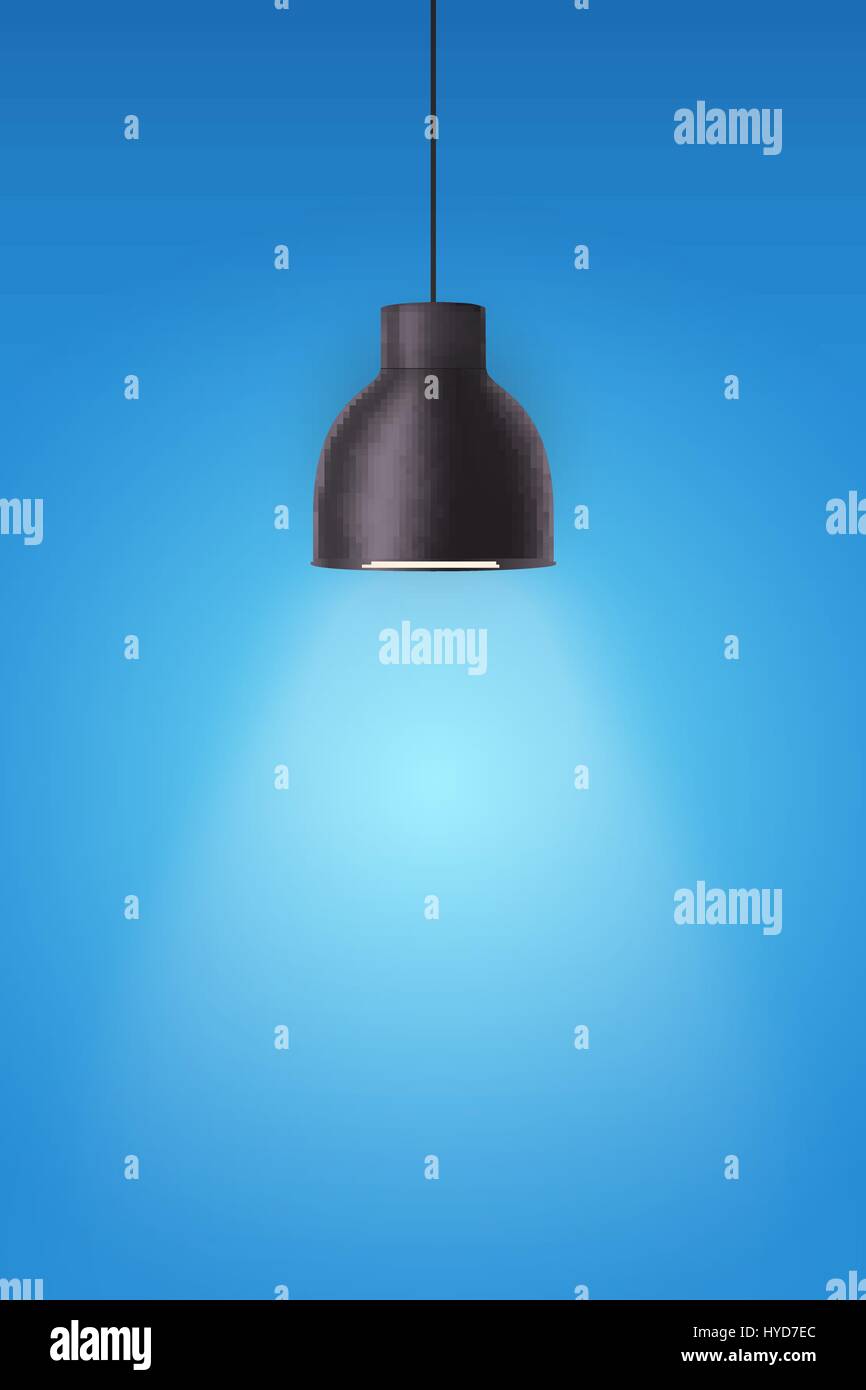 Blue electric lamp Stock Vector Images - Alamy