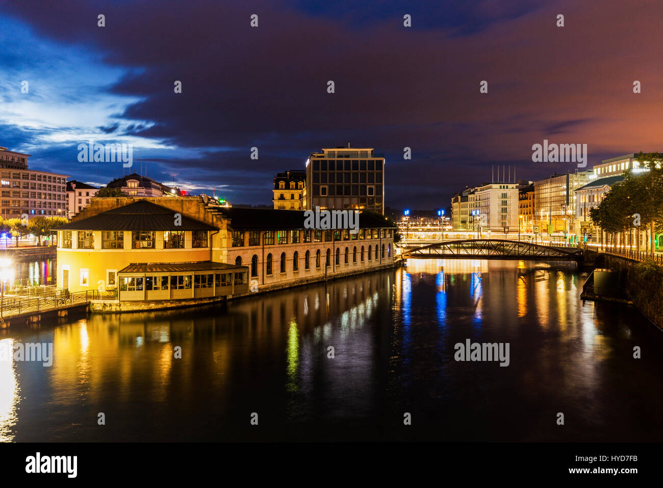 Rhone river geneva hi-res stock photography and images - Alamy