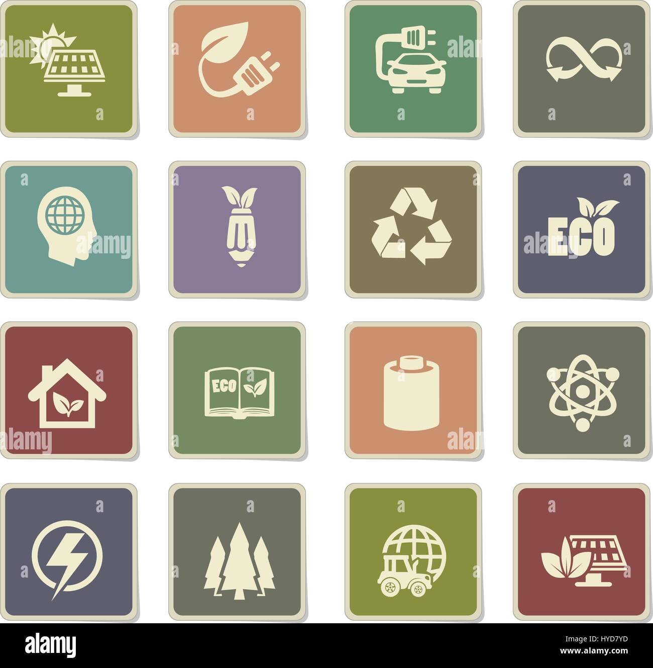 bio fuel vector icons for user interface design Stock Vector Image ...