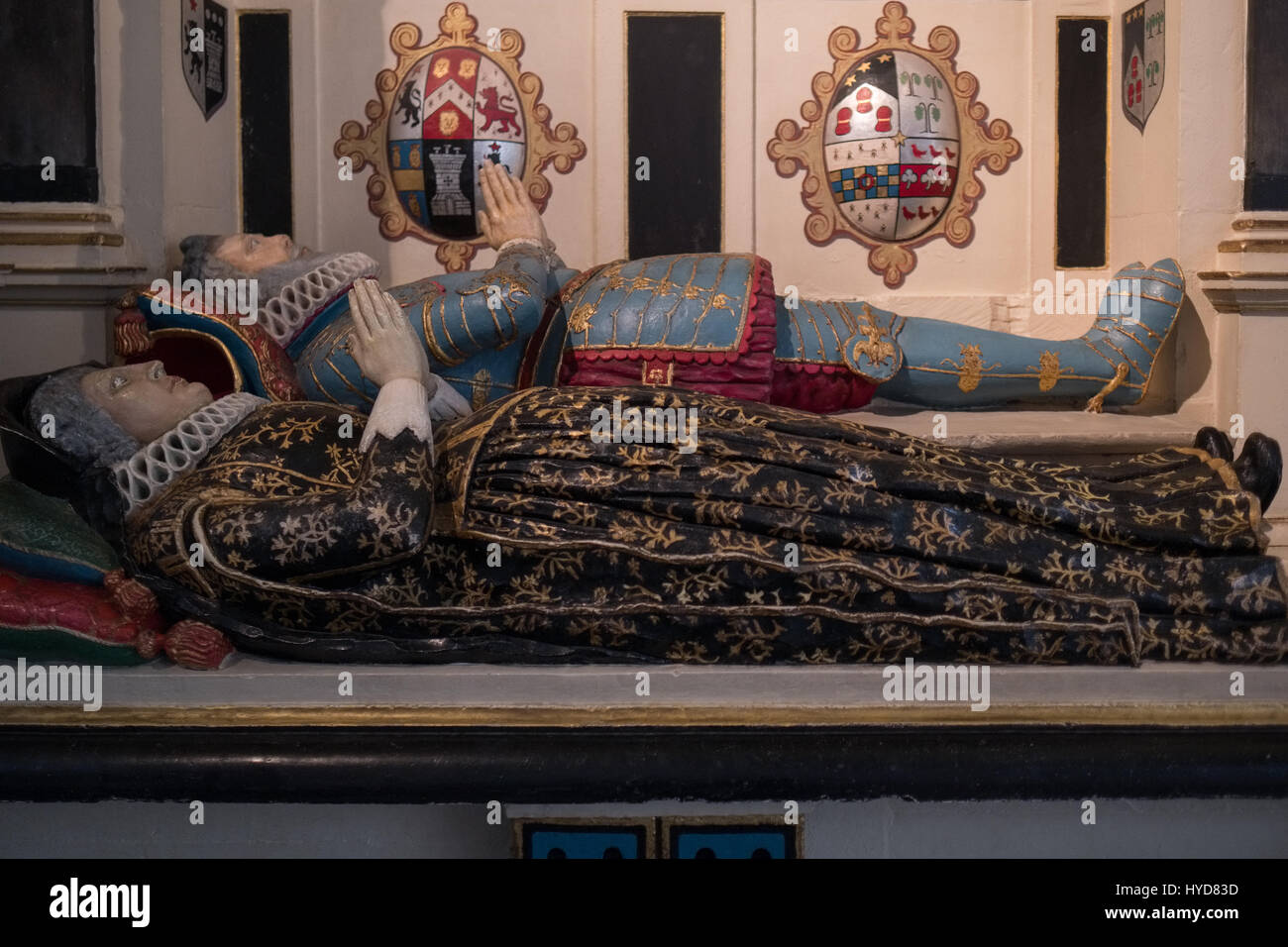 Painted Tomb of Sir Richard Mompesson and Hiis Wife in Salisbury ...
