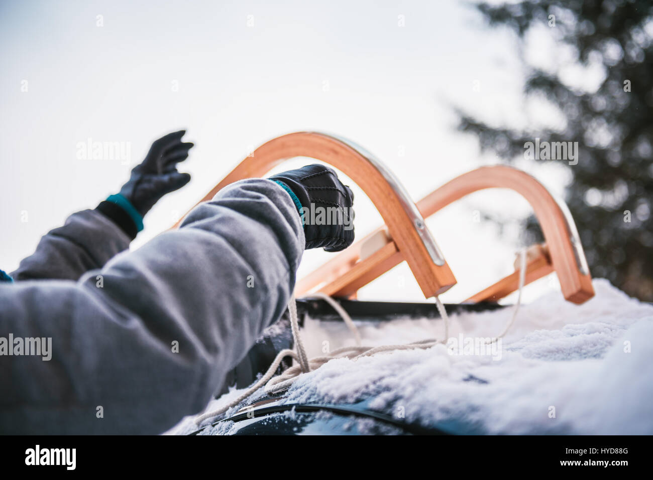 Woman car roof hi-res stock photography and images - Alamy