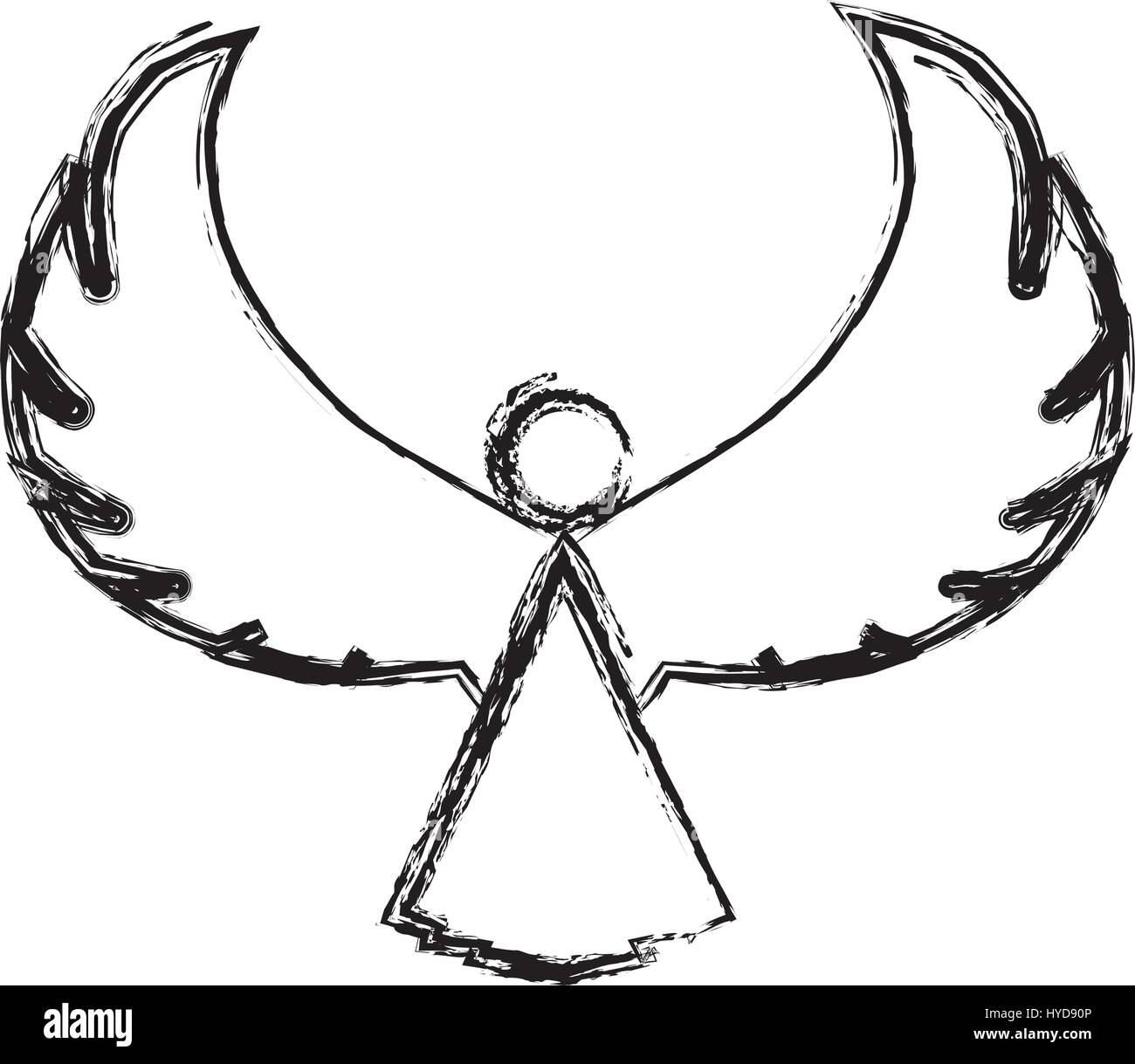 Holy spiritual angel icon vector illustration graphic design Stock ...