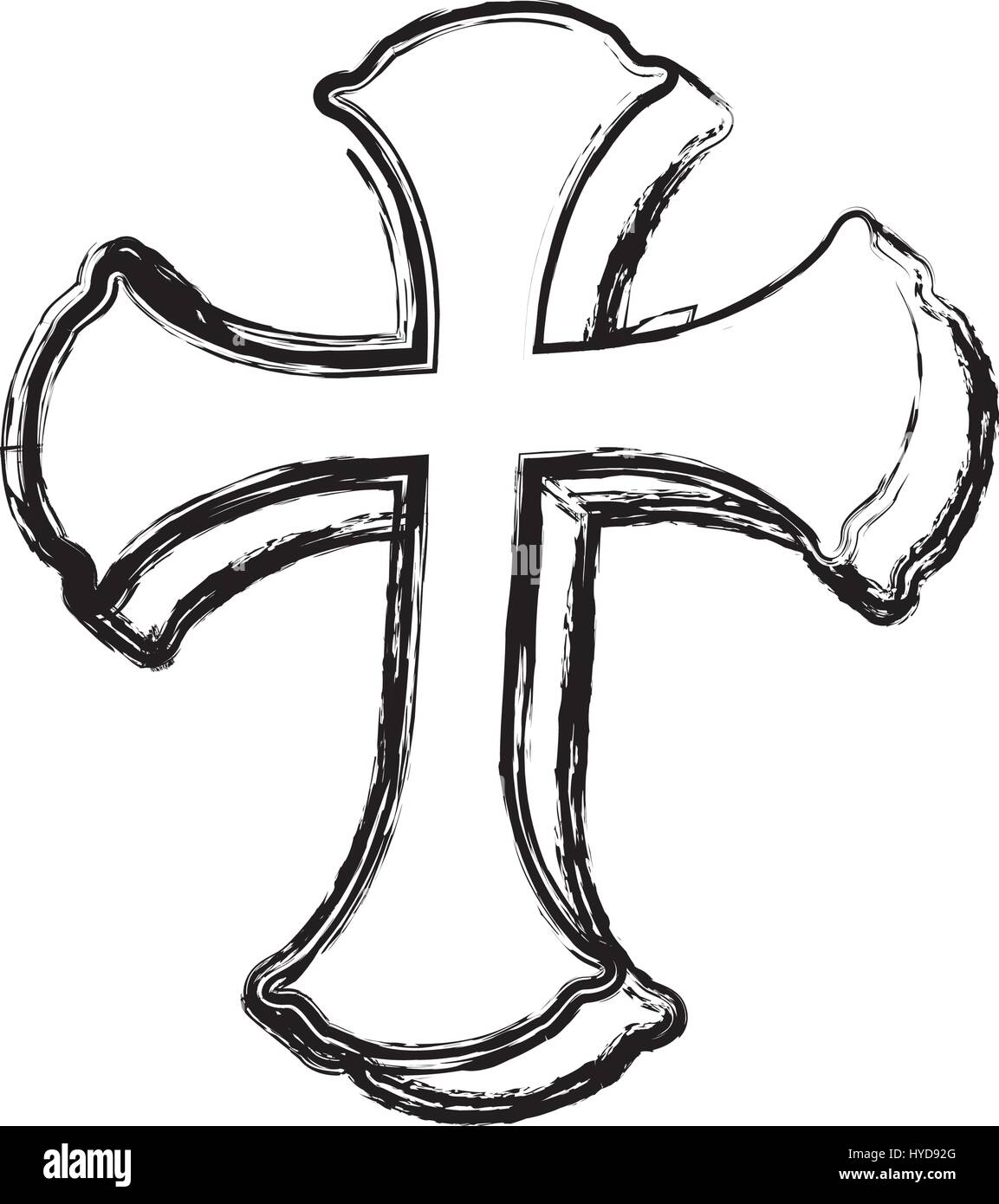 Saint cross christianity icon vector illustration graphic design Stock ...