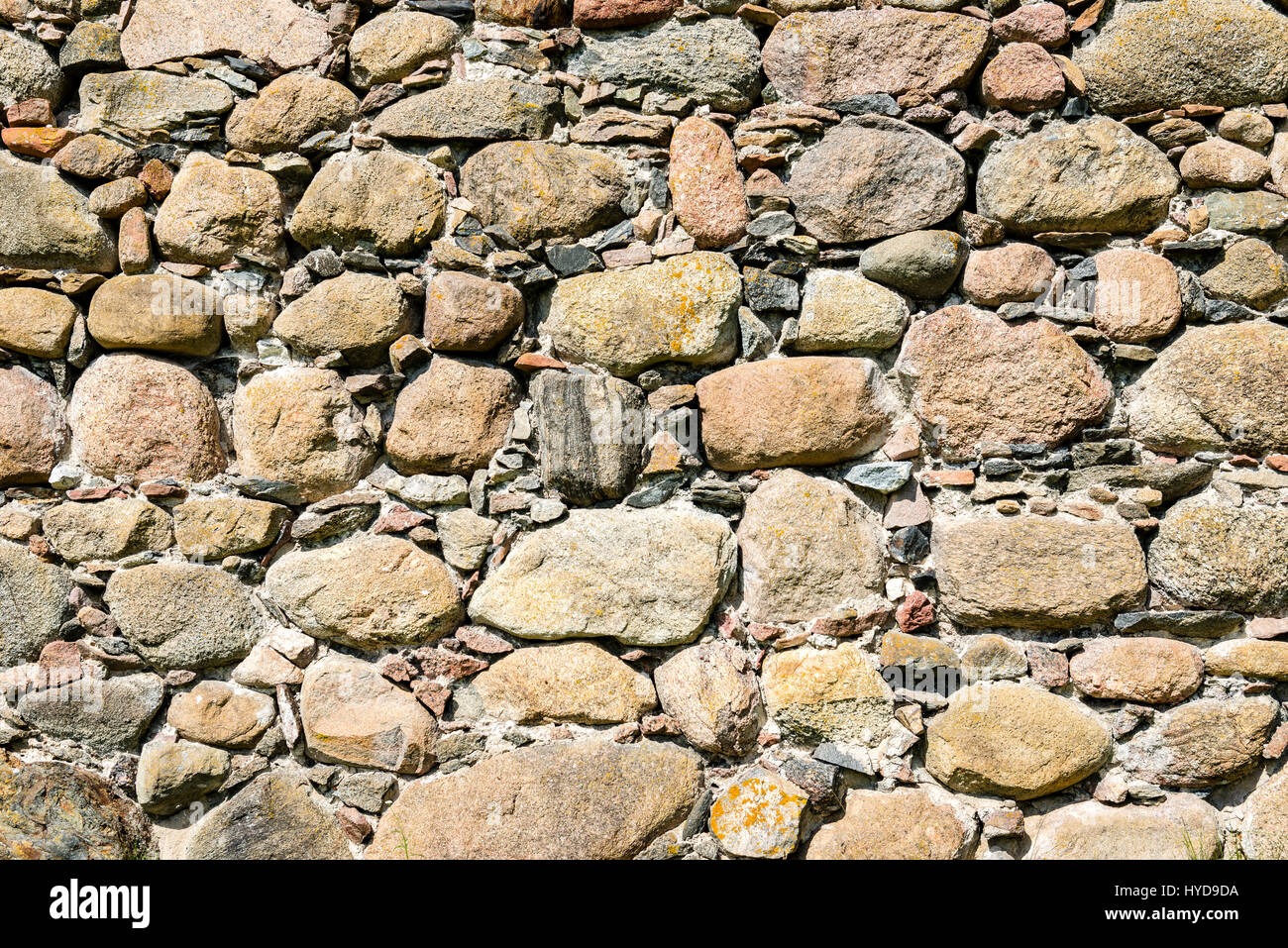 ancient stone brick wall background texture with green grass Stock ...
